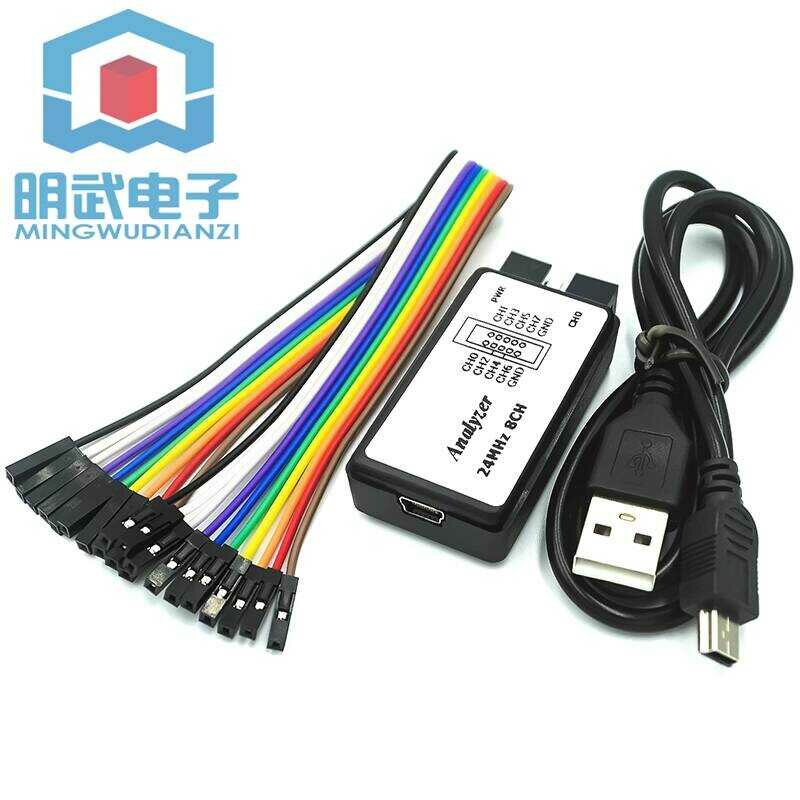USB Логический АнАлизАтор ОднОкристальный МикрокоМпьютер Подходящий Для Отладки ARM FPGA Инструмент С 24M Выборкой 8 Каналов