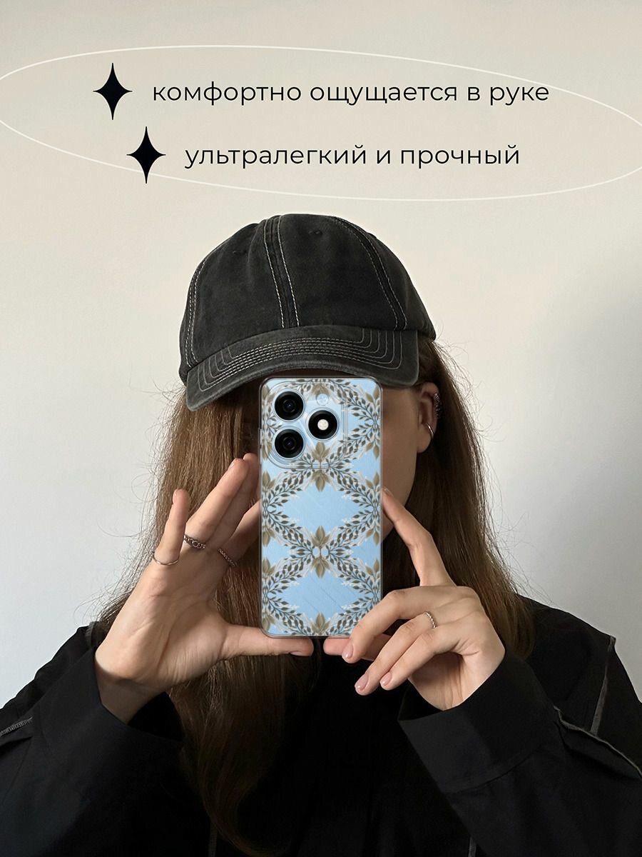 Чехол на Tecno Spark 20 / Текно Спарк 20 с принтом "Калейдоскоп цветов" — фото 1