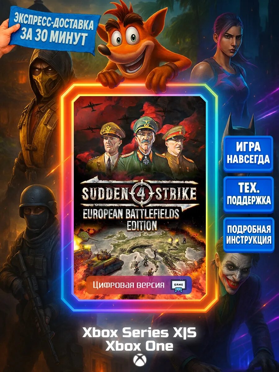 Sudden Strike 4 - European Battlefields Ed One, Series X|S | Стратегия | Английский язык | Цифровая версия