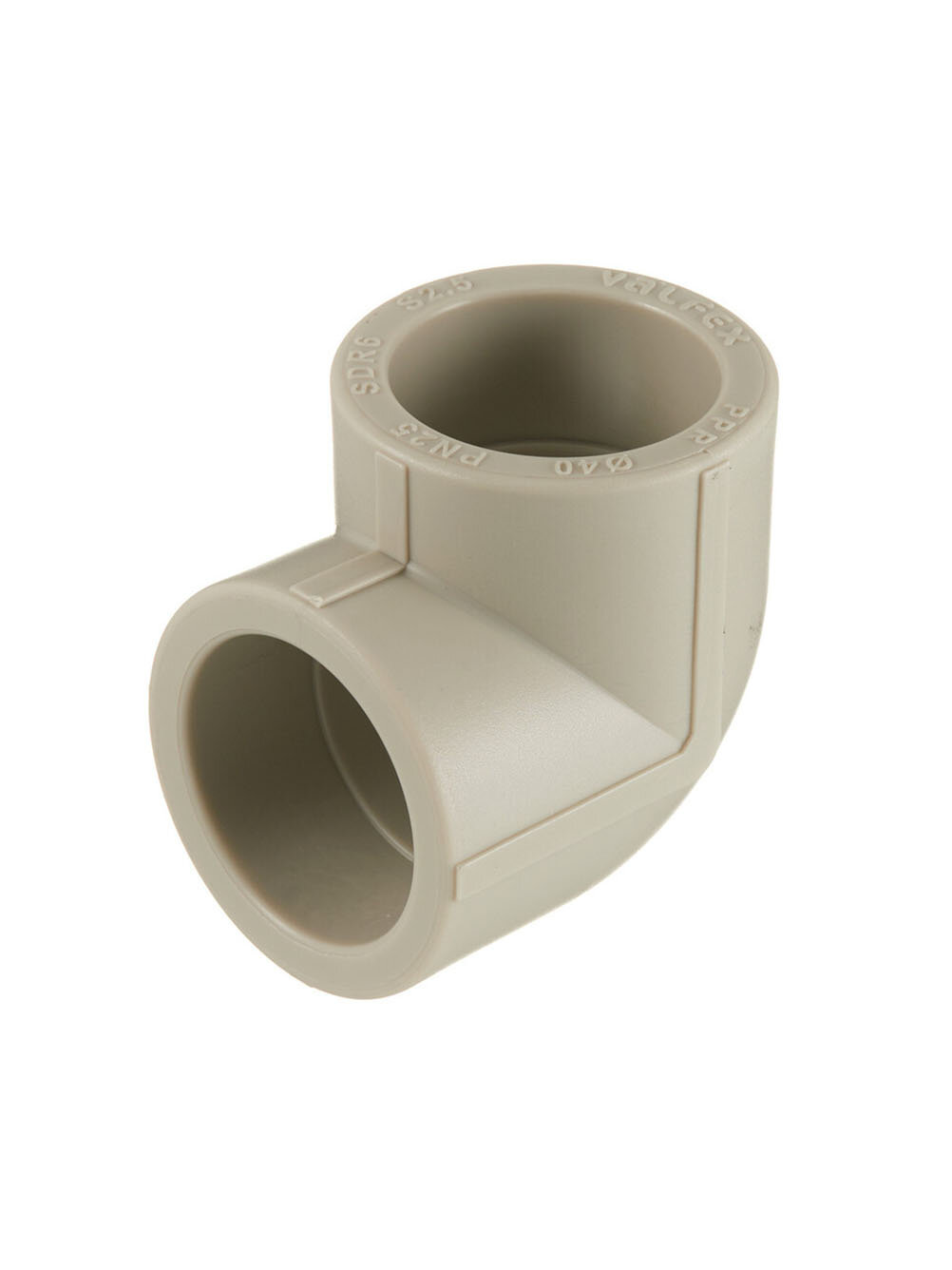 Угол полипропиленовый 40 мм 90 град серый (10108040Г)