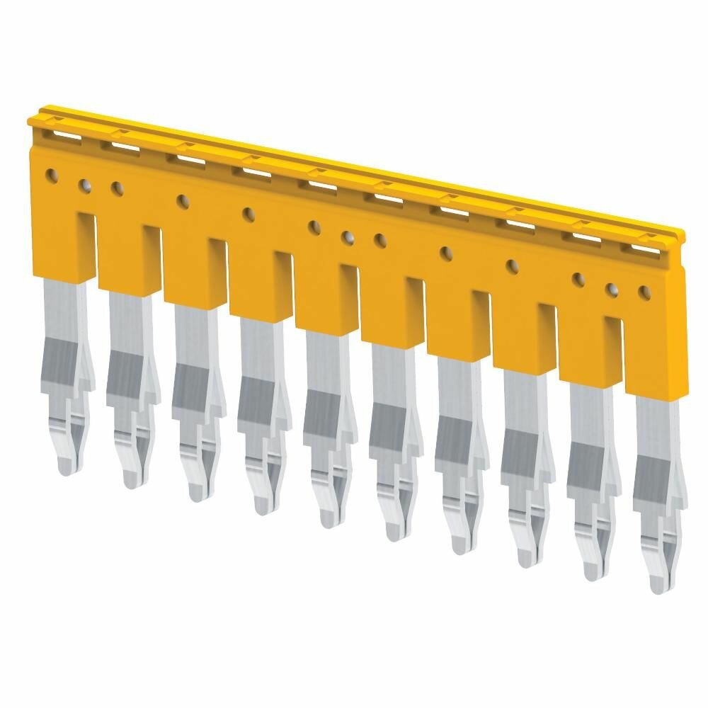 Перемычка КЭАЗ OptiClip JX2.5, гребенчатая, 10 полюсов, для пружинных клемм, сечением 2.5 кв. мм