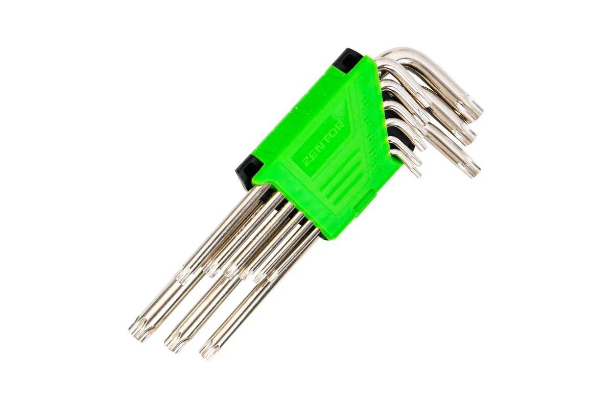 Zentor Torx набор длинных ключей 9 шт ZT17112S для винтов Torx и отверток для задач