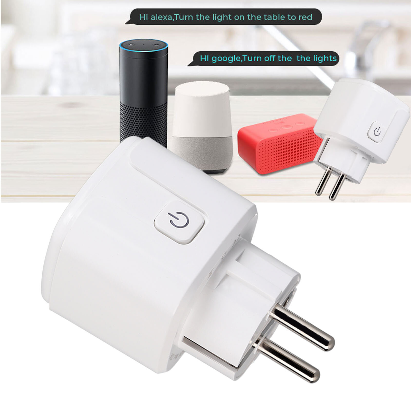 20A Smart Plug Wireless WiFi APP Control Outlet Socket for Tuya — фото 1
