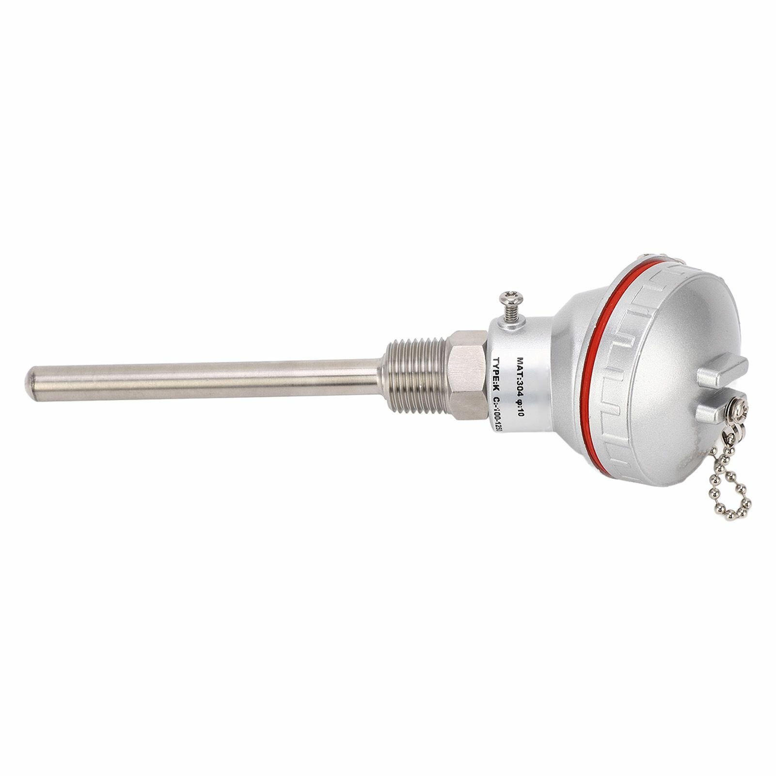 Датчик температуры термопары типа K, клеммная головка термопары с резьбой 10 x 100 мм PT1/2 дюйма
