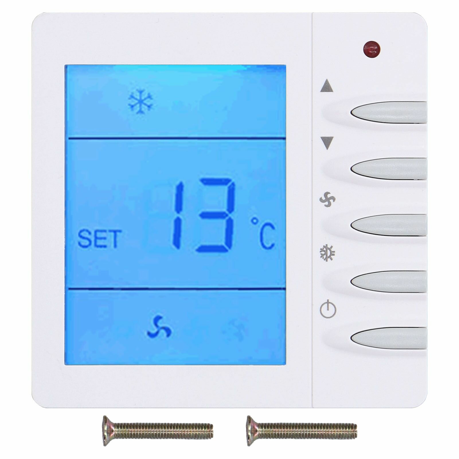 Программируемый термостат, умный ЖК-термостат для бытового вентилятора центрального кондиционирования, 220 В