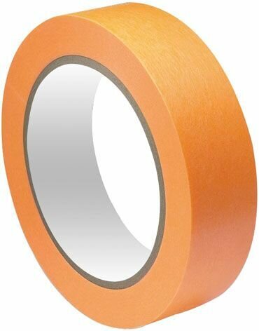 Лента малярная 36мм*25м рисовая бумага золотистая