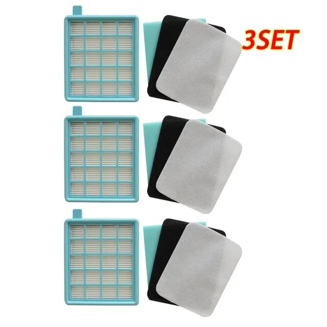 Набор фильтров для компактного пылесоса Philips PowerPro Active по сравнению с серией FC8471 FC8632 FC8474 FC8472 FC8632, as picture