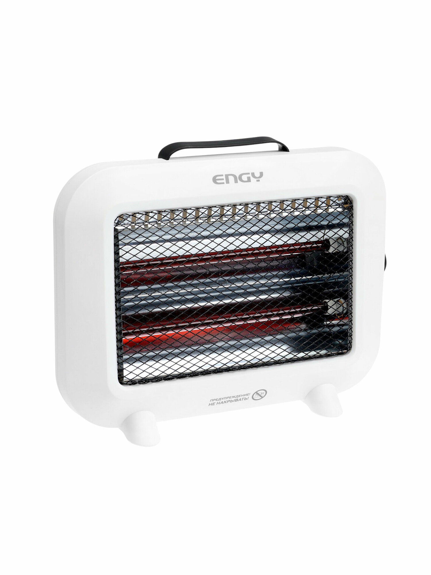 Обогреватель EN-502 mini, кварцевый, 800 Вт, до 15 ?2, 2 режима работы, механический термостат