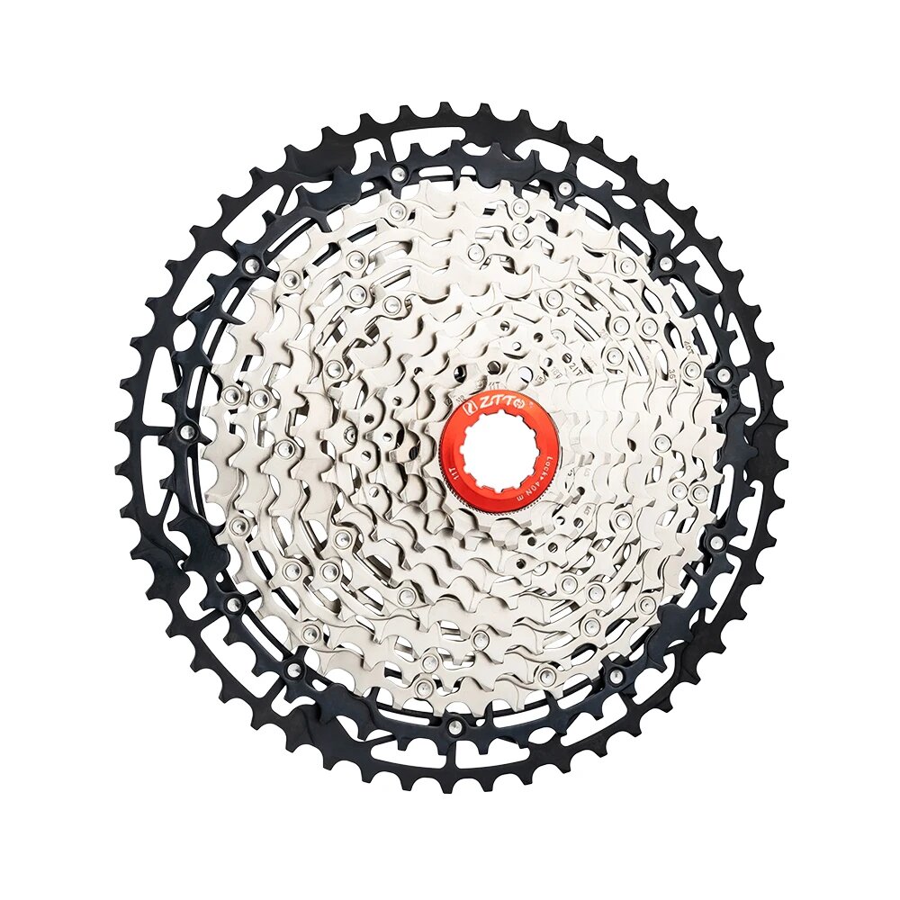 ZTTO 12-скоростная кассета для шоссейного велосипеда 11-39T Черный, MTB-52T BK Silver
