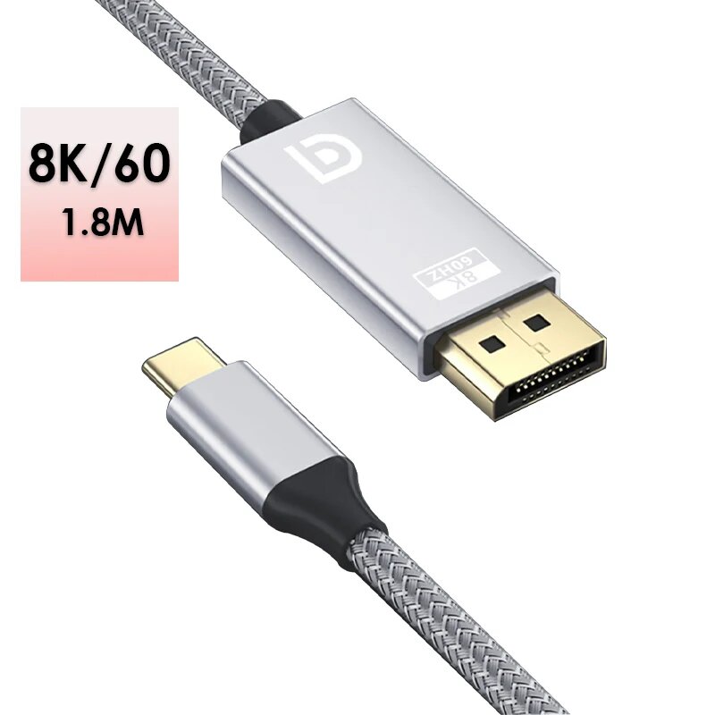 Кабель USB-C — DisplayPort для MacBook Air Pro Samsung Dex