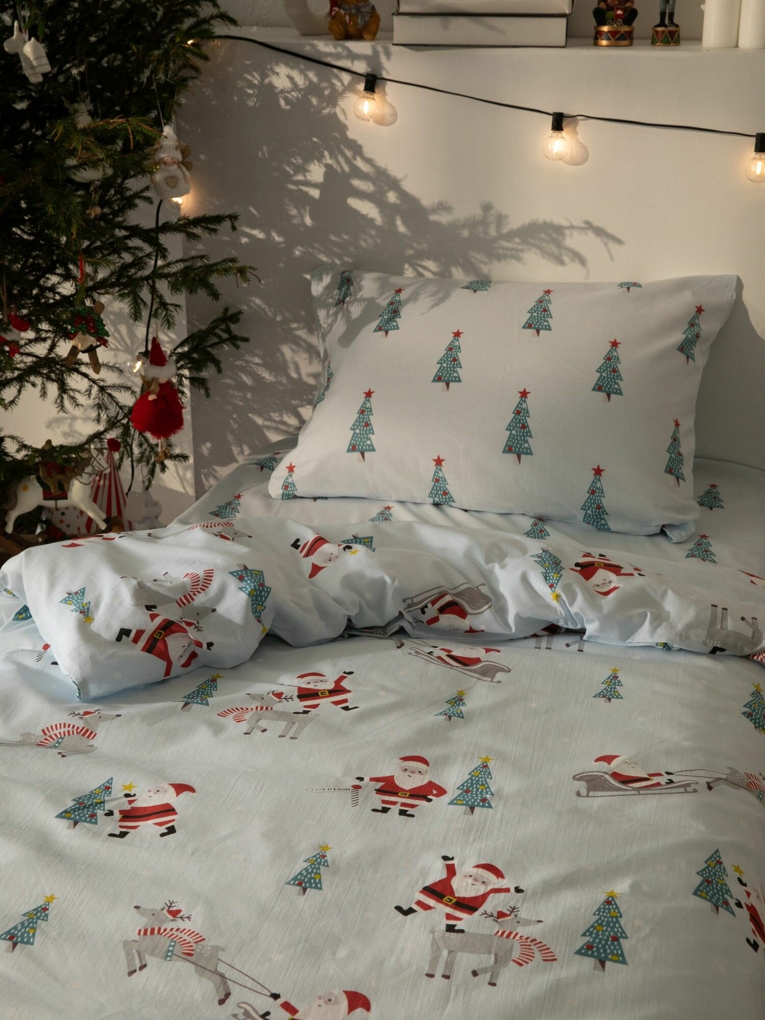 Cozy Home, Постельное белье 1.5 спальное поплин, Kids, Magic Sleigh