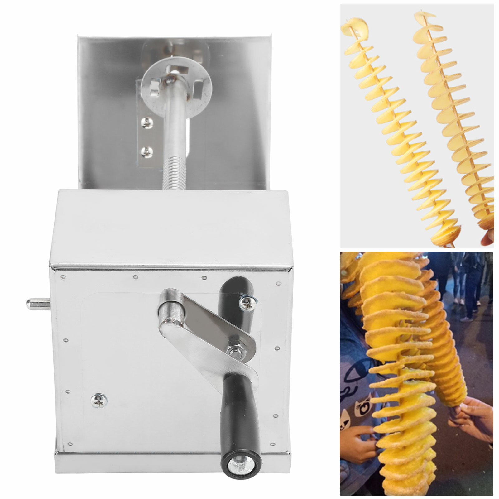 Ручная машина для резки картофеля из нержавеющей стали, спиральная машина для резки, кухонные аксессуары, инструменты для приготовления пищи