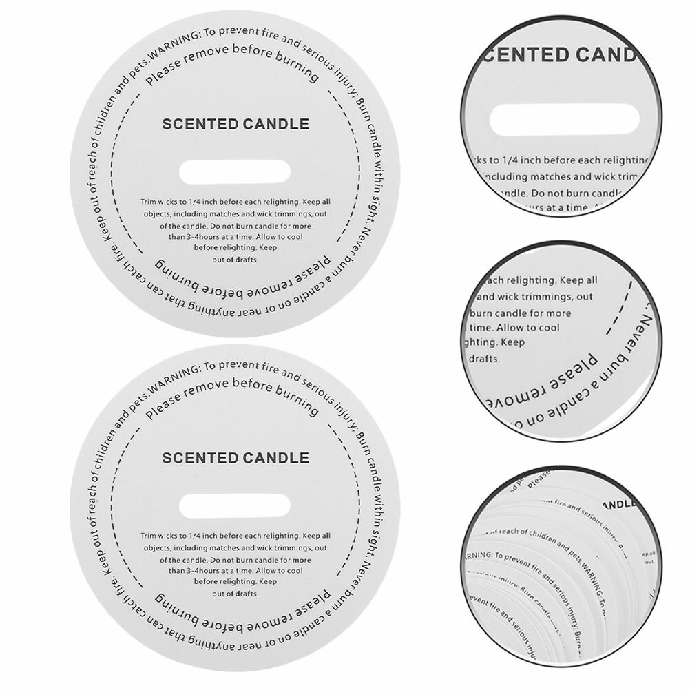 Бумажные защитные крышки для восковых свечей круглой формы, 50 шт, из сульфатной бумаги для свечей