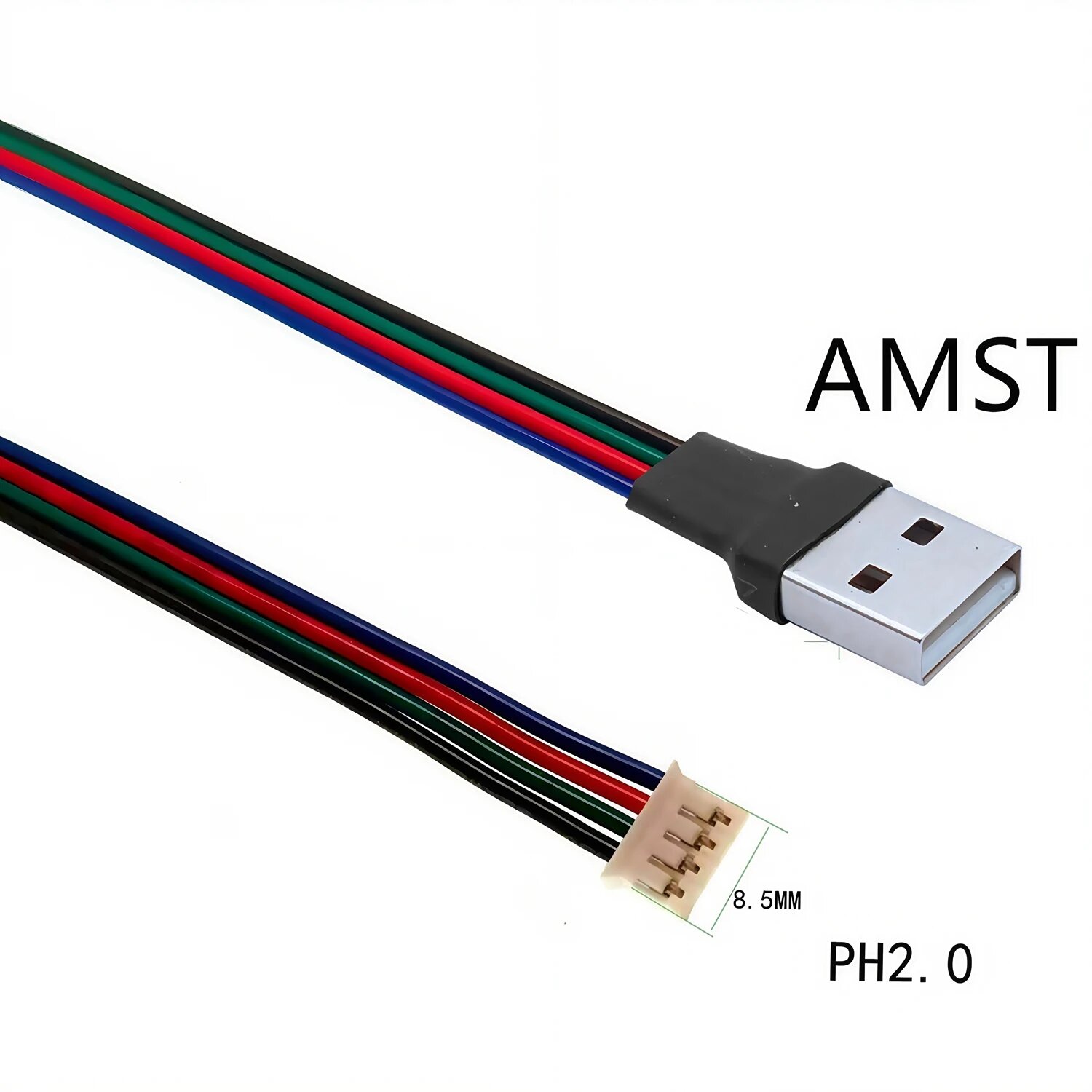 Кабель USB Type-C CY 30 см PH2.0-AMST