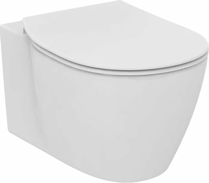 Унитаз подвесной Ideal Standard Connect AquaBlade E047901 E772401 с микролифтом, безободковый, глянцевый белый