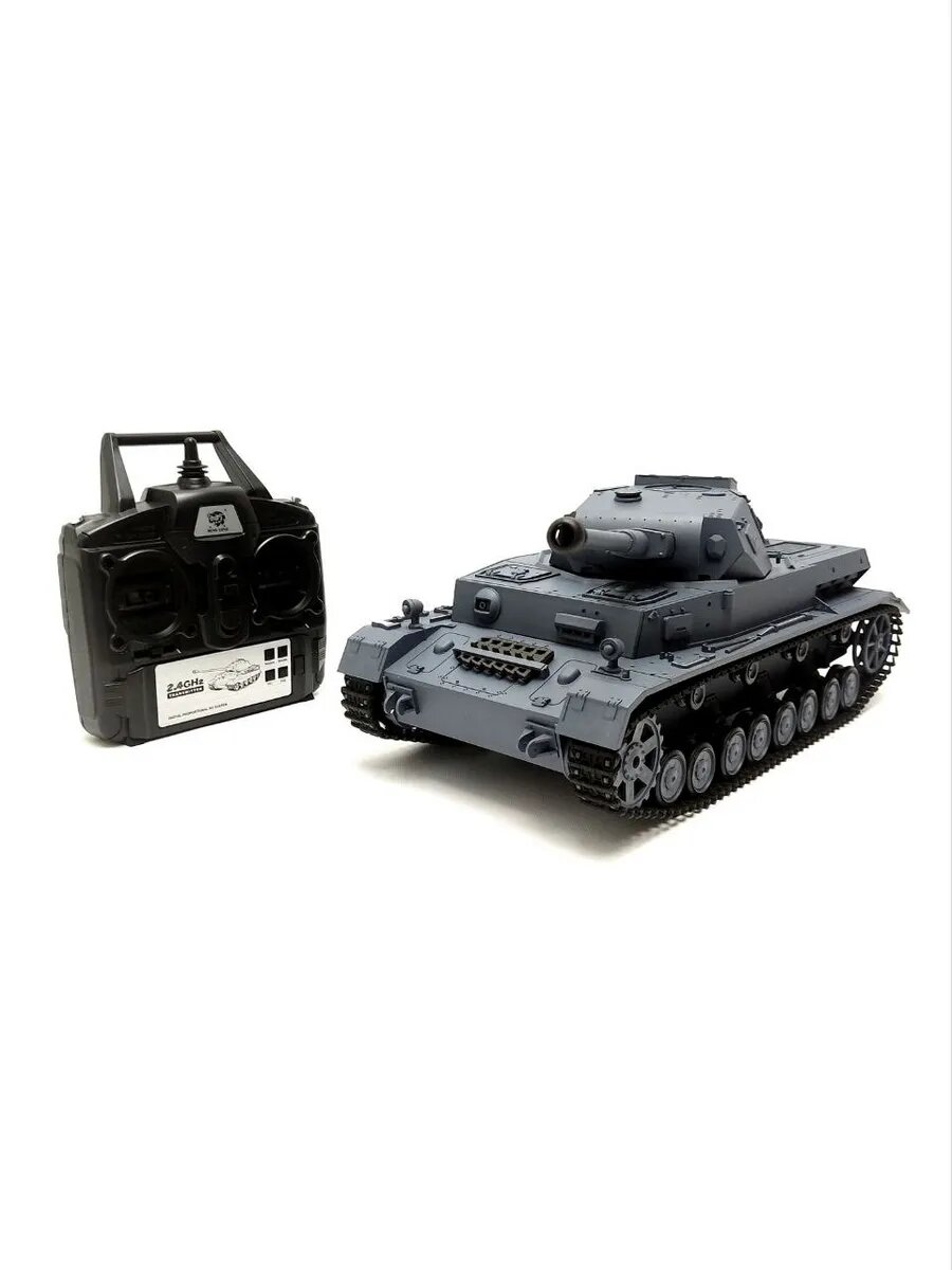 Радиоуправляемый танк Panzer IV (F2 Type) 3859-1 V7.0, масштаб 1:16, имитация дыма, звук, дальность до 15м