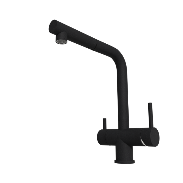 Смеситель для кухни Emar Quartz ЕСВ 7017 оникс