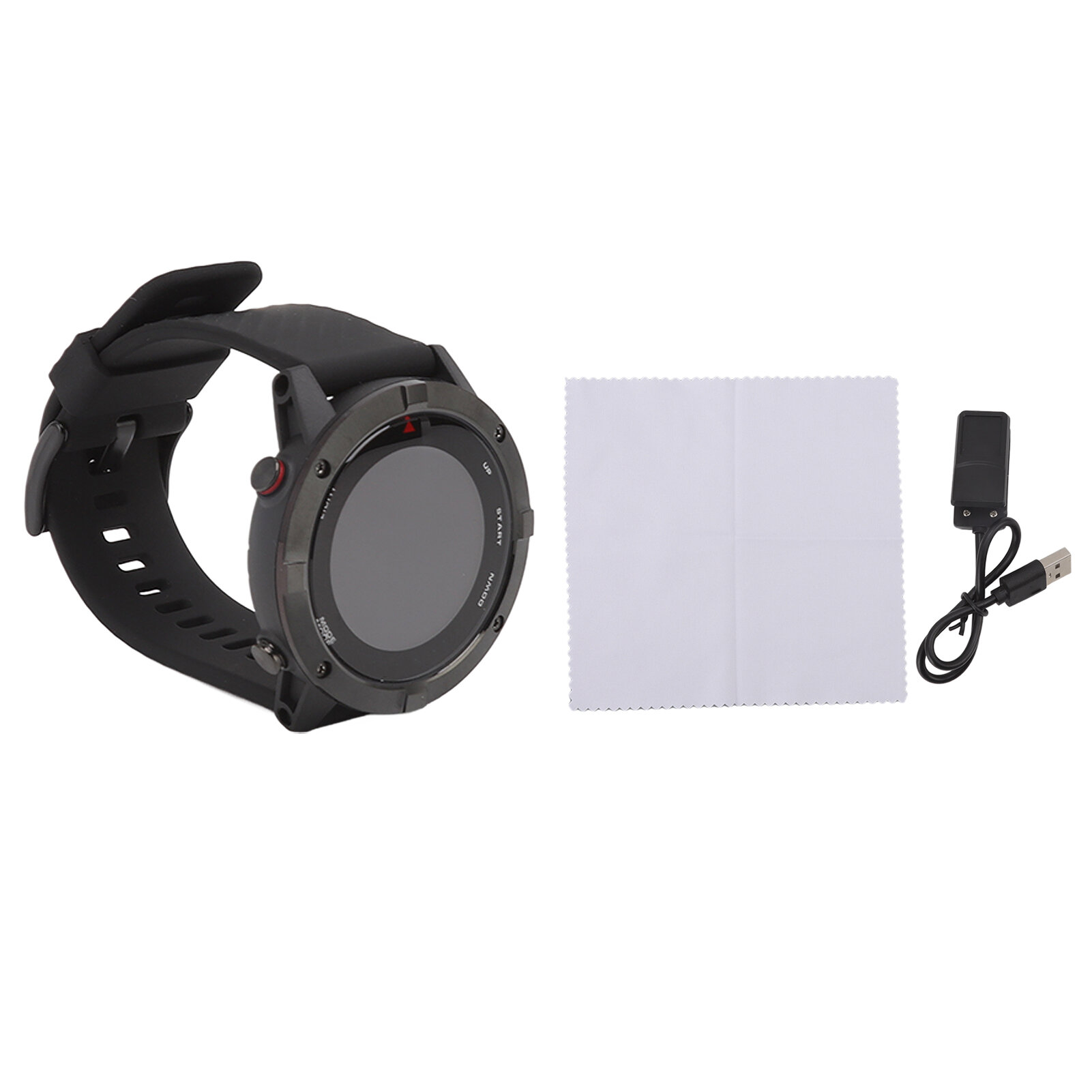 Спортивные часы с водонепроницаемым ЖК-экраном, навигацией по маршруту, монитором сердечного ритма, GPS-часы для бега, пешего туризма, велоспорта, дайвинга