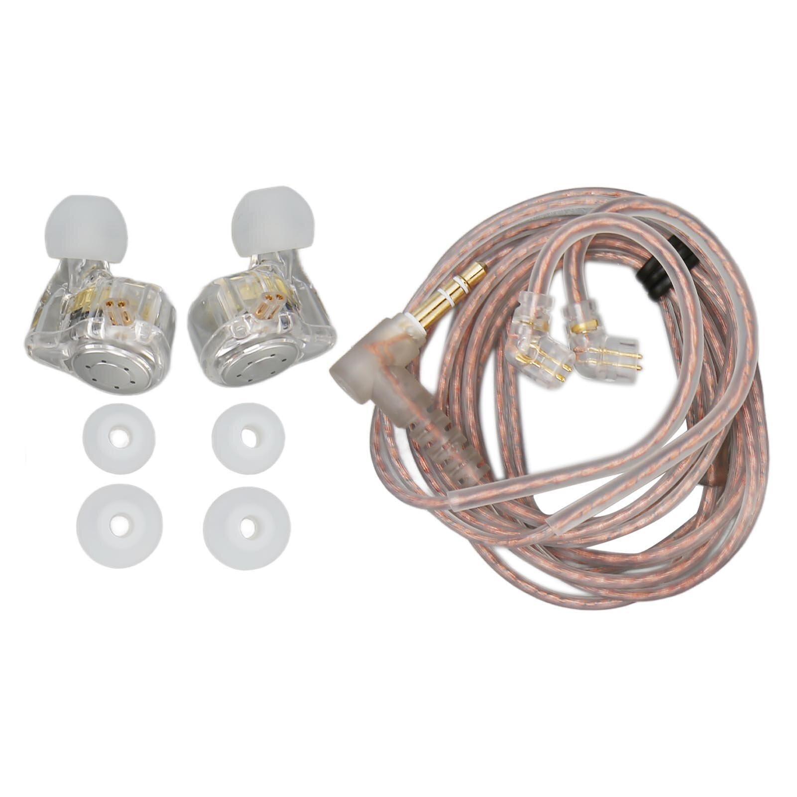 Наушники KZ EDX PRO, HiFi, проводные, прозрачные.