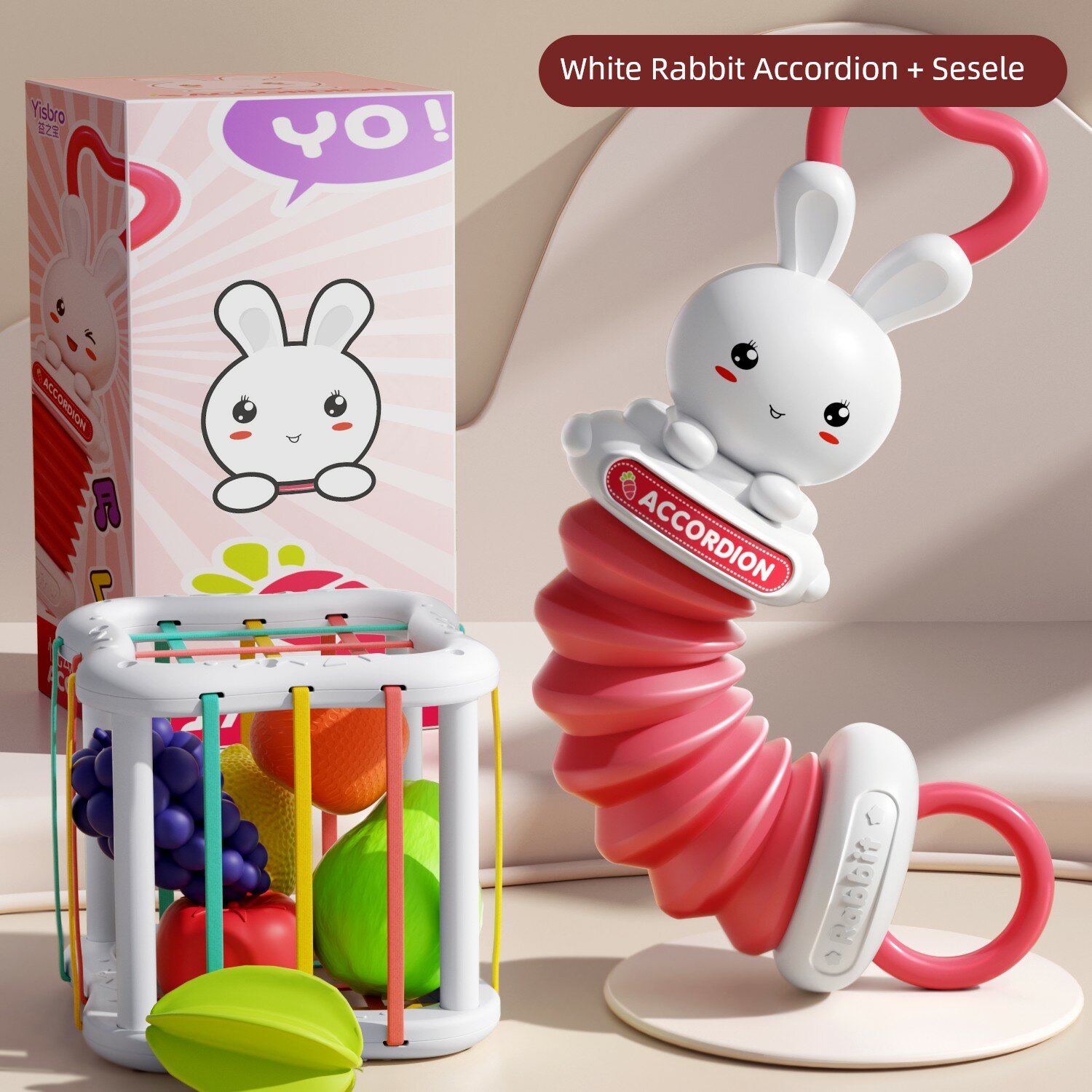 Детский аккордеон Geqi, игрушка-аккордеон для малышей, мини-музыкальный инструмент, развивающая игрушка для детей