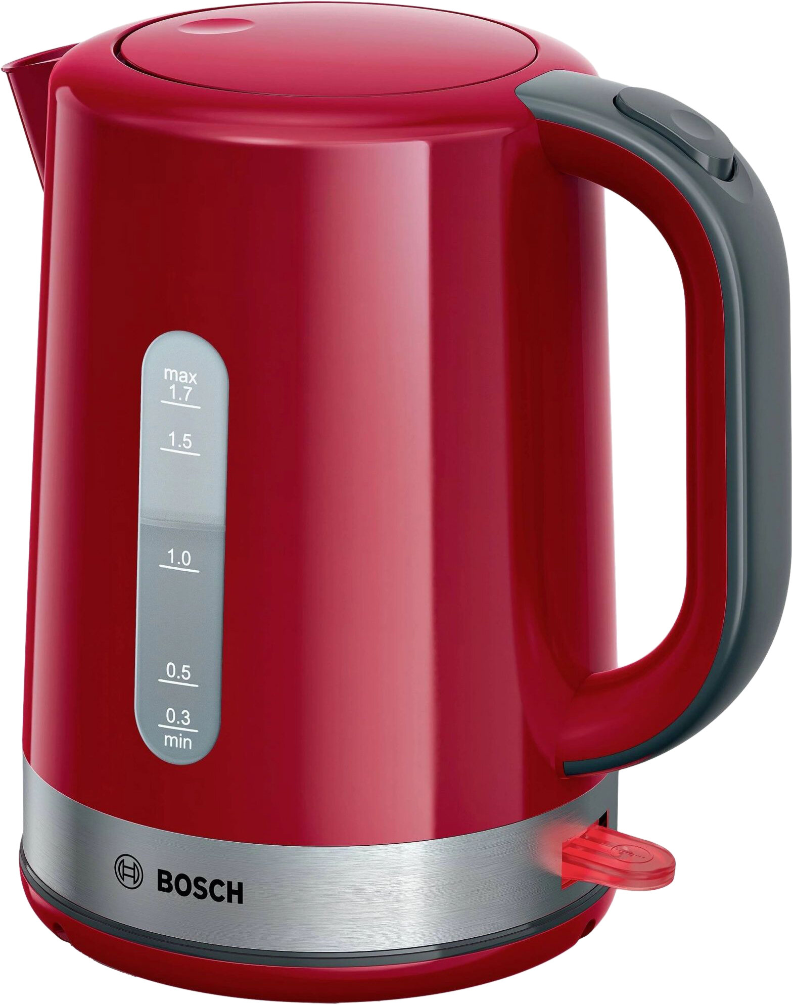 Электрочайник Bosch TWK6A514, красный, функция поддержания температуры