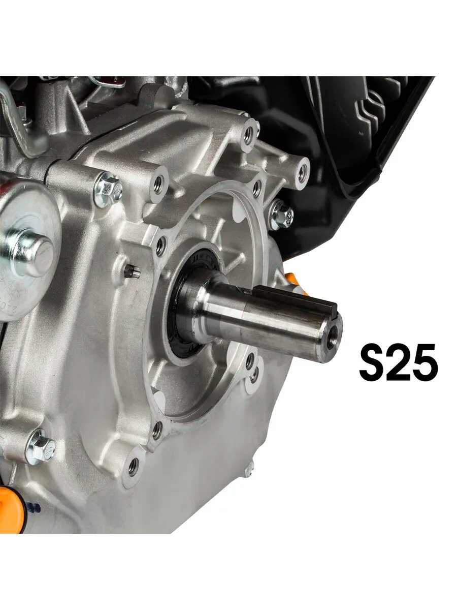 Двигатель бензиновый 4Т E1300E-S25 (13 л. с, 389 куб. см,