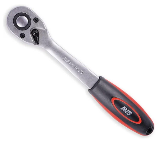 Рукоятка трещоточная 1/2"dr 72 зубца (пластиковая ручка) avs rh11272