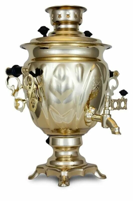 Электрический самовар 3 литра Желтый жёлудь