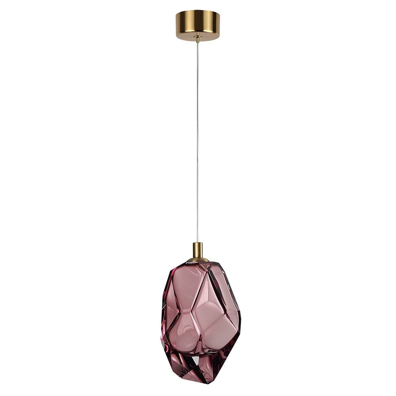 Светильник подвесной Odeon Light Gemme 7113/4LA, LED, 4Вт, кол-во ламп:1шт, Бордовый