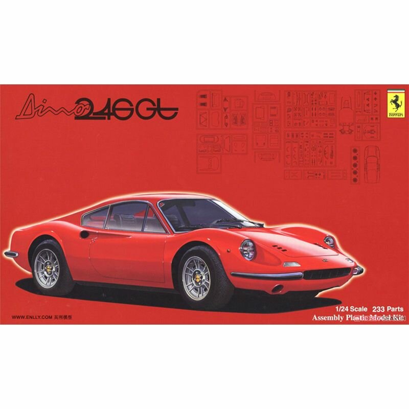 Сборные автомобилей модели Fujimi-12652 1/24 Ferrari Dino 246GT car model kit