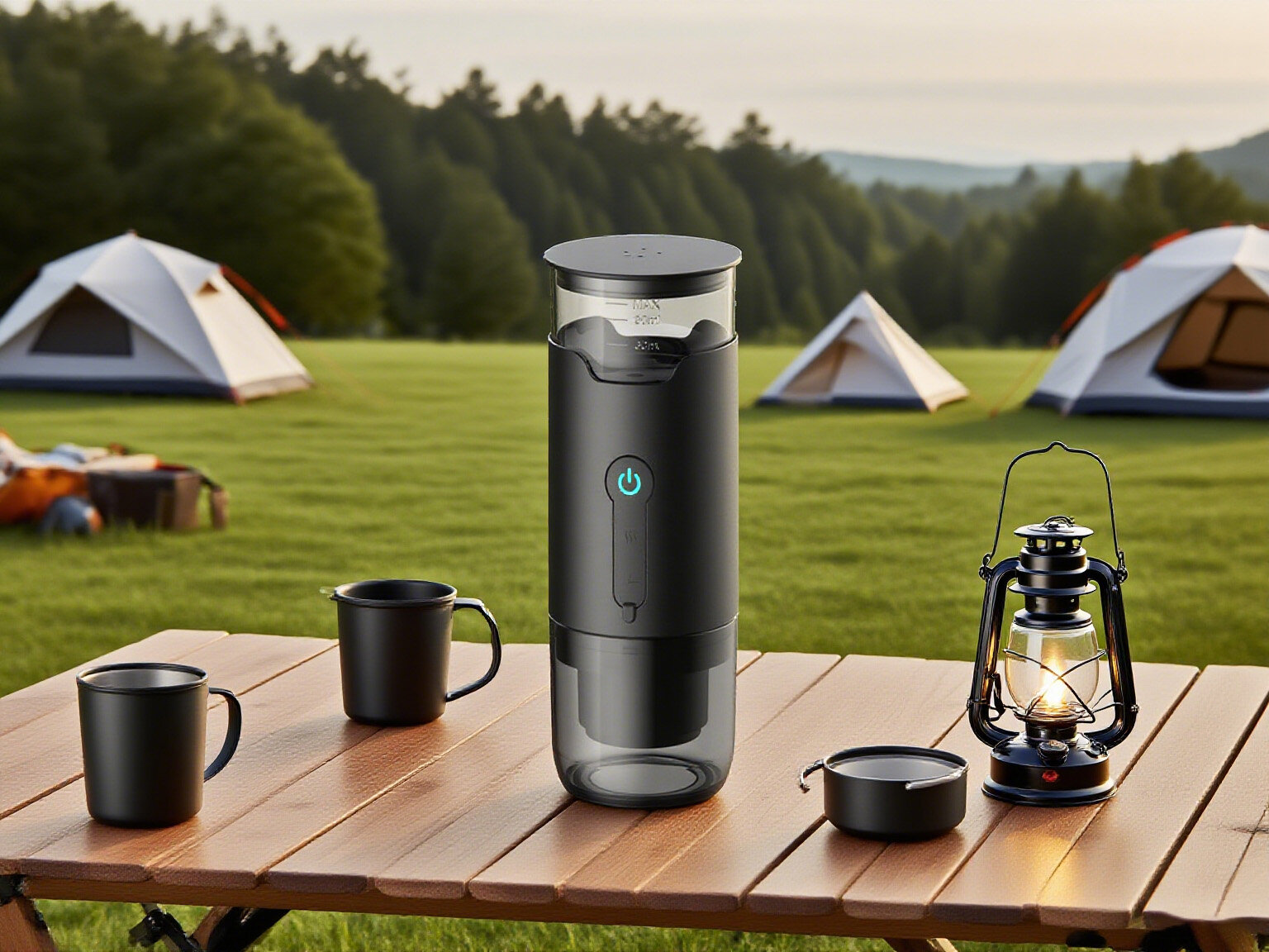 Портативная беспроводная капсульная кофеварка, совместимая с K-Cup (американо/эспрессо), компактная и легкая, для кемпинга и путешествий на автомобиле