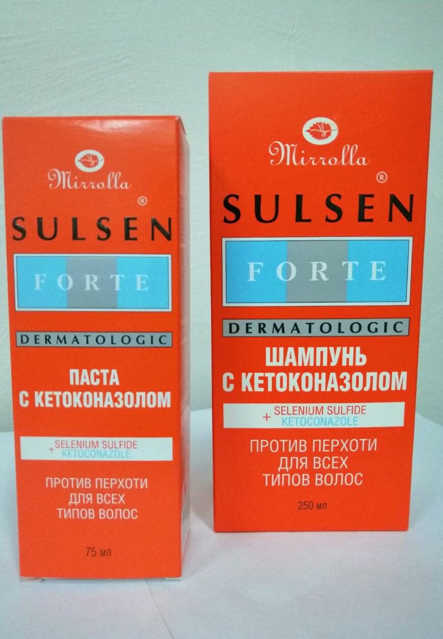 Сульсьен Форте Шампунь с кетоконазолом 250мл + Паста с кетоконазолом 75мл