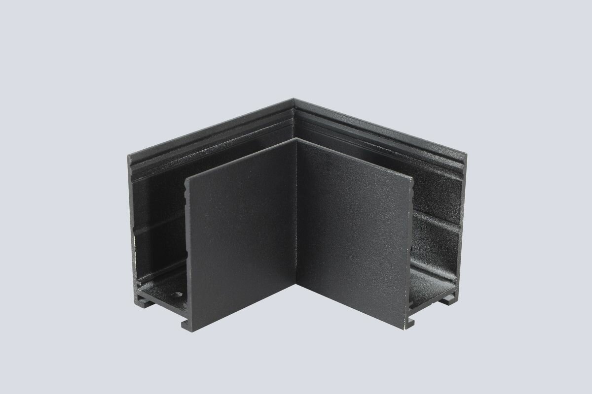 Соединитель для накладного шинопровода 220V угловой Crystal Lux CLT 0.215 04 BL