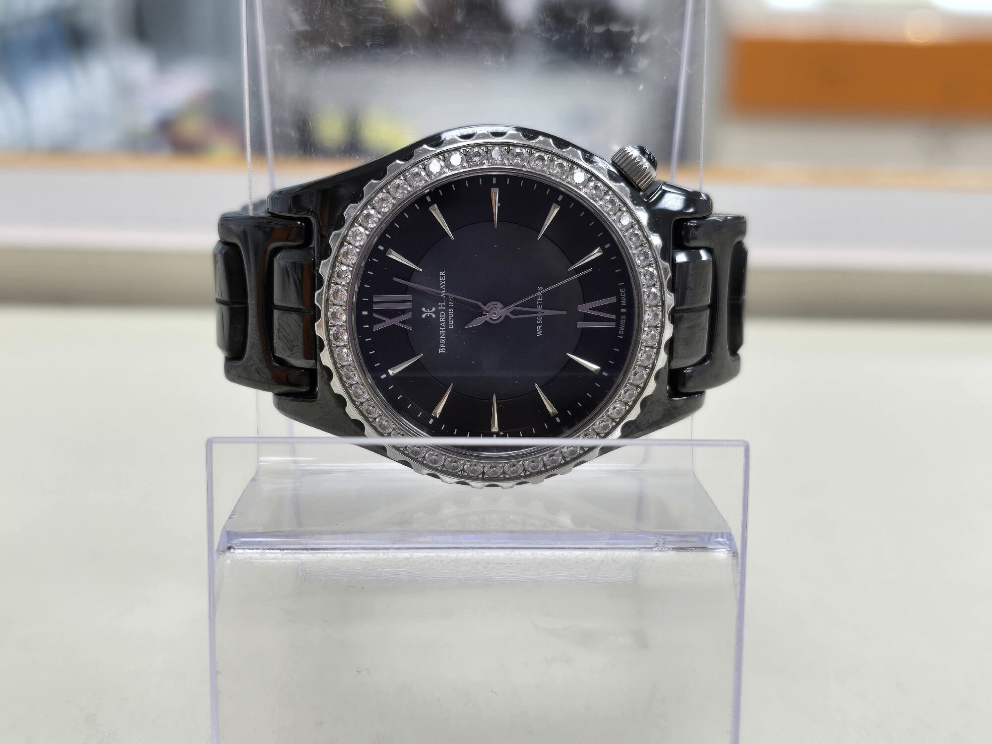 Часы наручные Bernhard H. Mayer La Vida black ceramic watch Б\У уценка оригинал