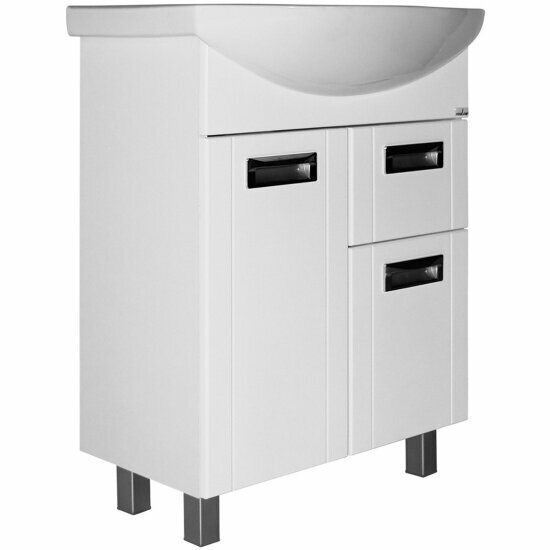 Тумба д/ванной Mixline "АЛЬФА-65" под раковину Best-65 (Sanita Lux) (ПВХ)