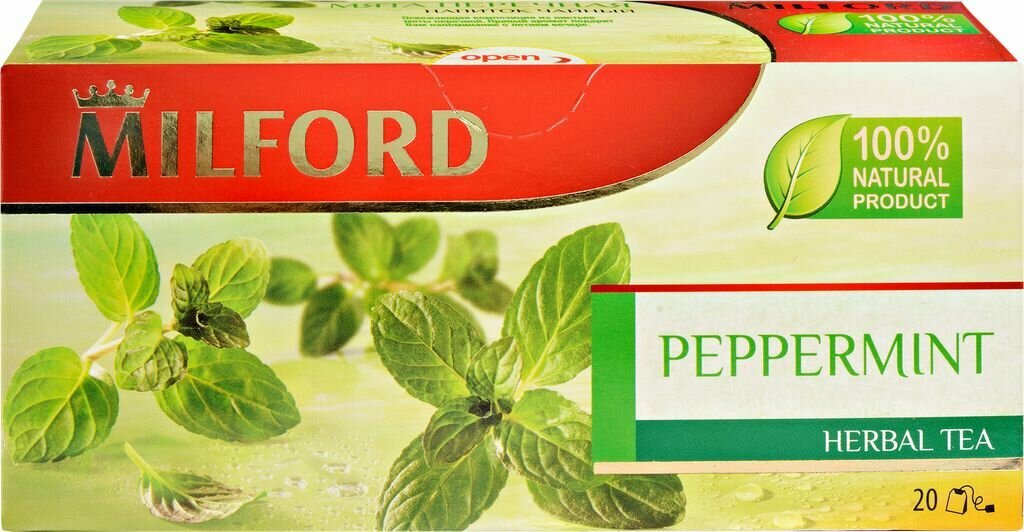 Чай травяной MILFORD Мята перечная, 20пак