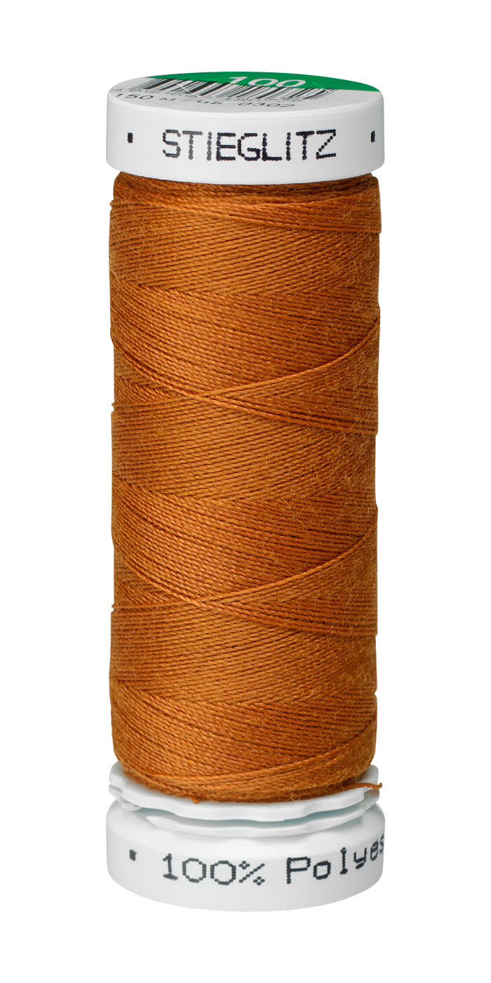 Нитки швейные Stieglitz30 50м, темно-оранжевый (0506)