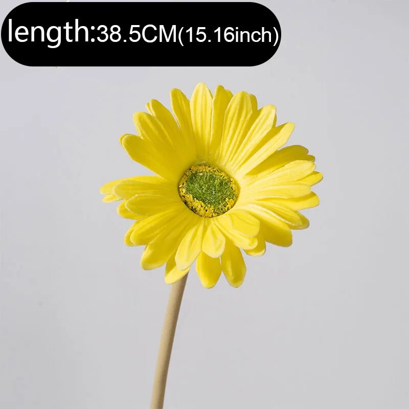 Искусственные цветы Гербера и ромашки, шелк, 5/10 шт. 10PCS, yellow