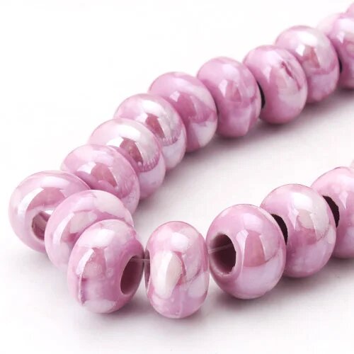 OLINGART керамические бусины 14x9 мм 12 шт. Розовый, TCZLG 14MM 12