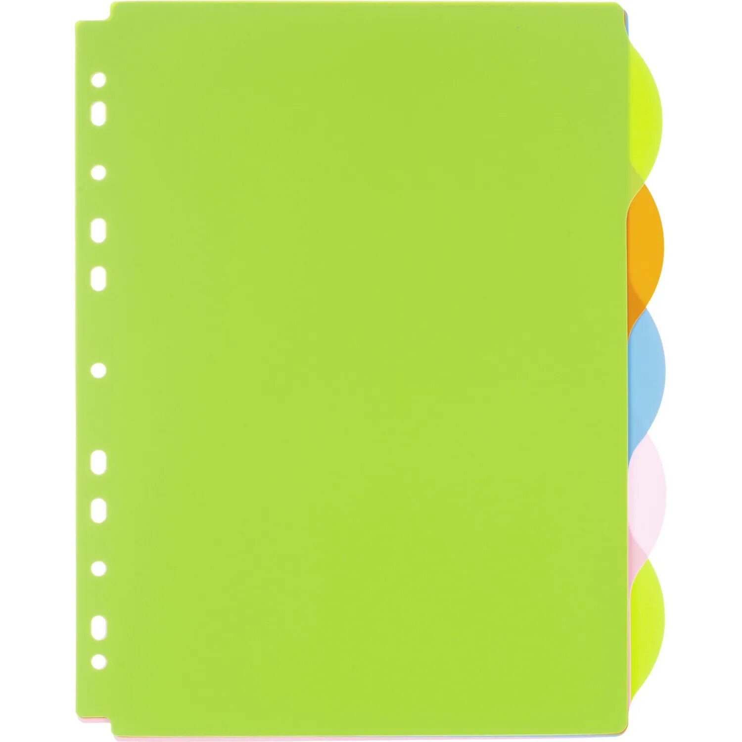 Разделитель листов А4+ 5л, полукруг, Attache Selection