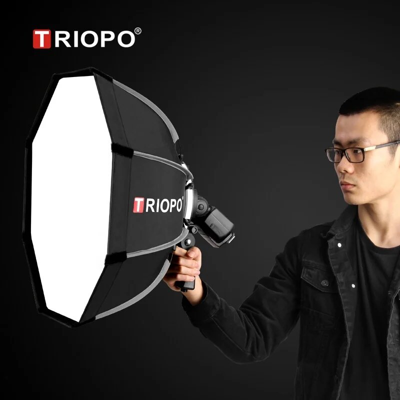 TRIOPO складной софтбокс 90x120см с Grid для Godox Yongnuo