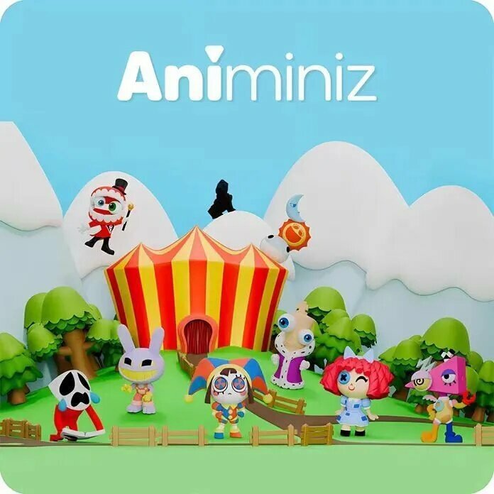 100% Original Animiniz & The Amazing Digital Circus, Удивительный цифровой цирк，Случайная коробка-сюрприз, одна