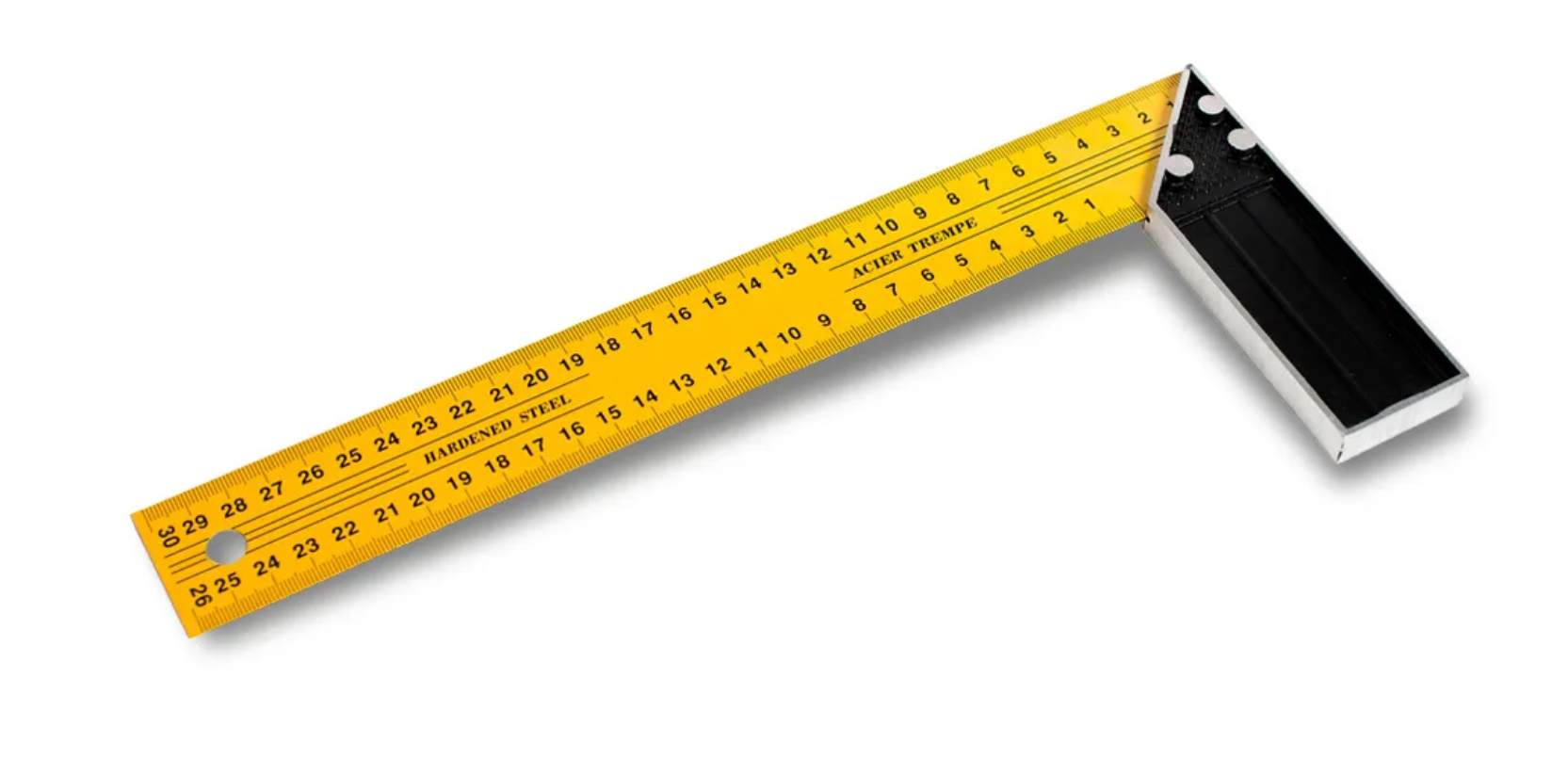 Угольник GROSSMEISTER 250 мм, инструментальная сталь, 009009001