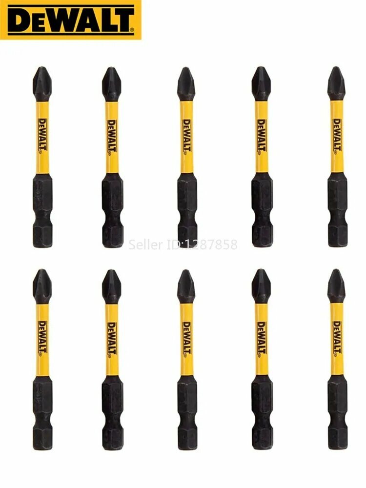 Биты ударные PH2х57 мм DEWALT,10 шт.