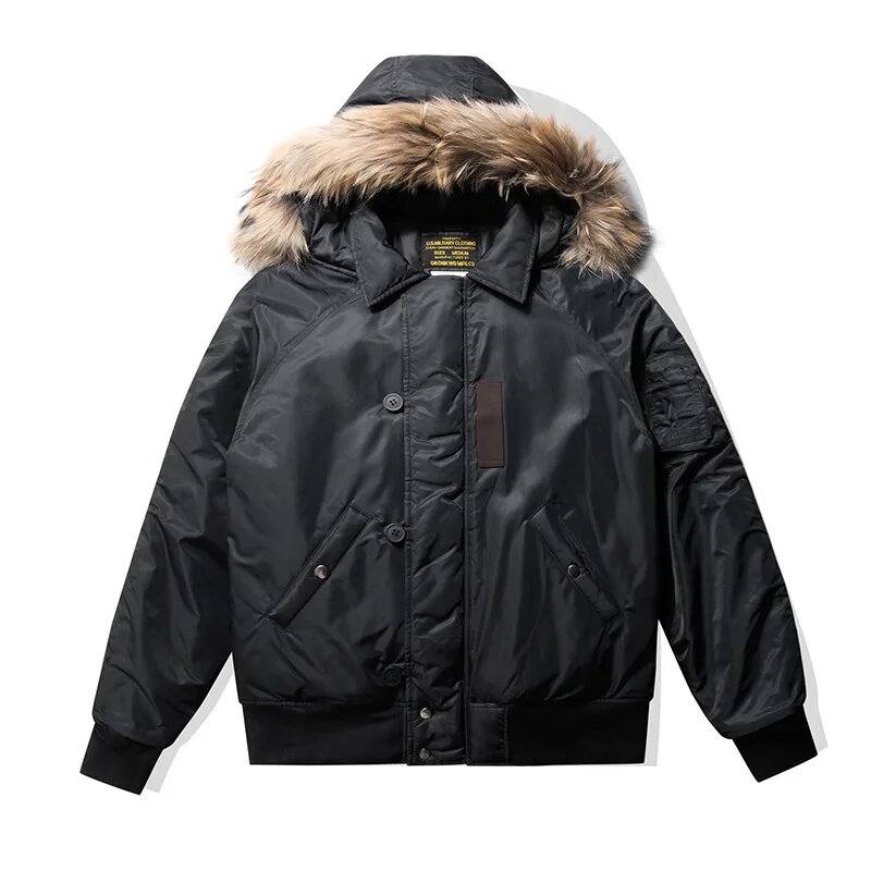 OKONKWO куртка N2B из нейлона S, Черный, black