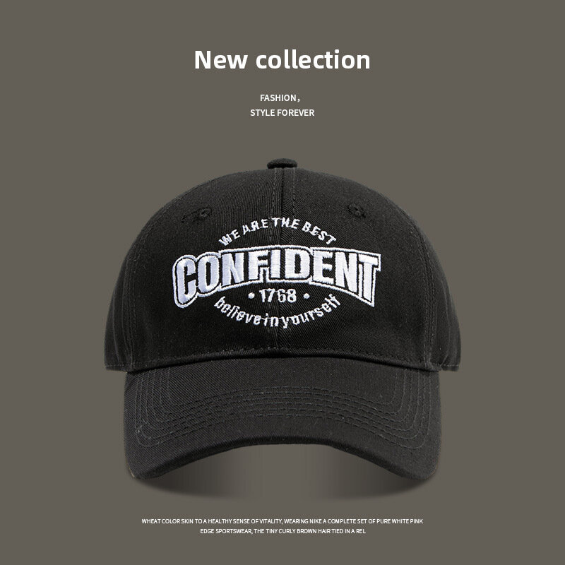 Весенне-летняя модная фуражка, американская ретро уличная модная брендовая шляпа, мужская бейсболка с широкими полями и индивидуальной вышивкой, женская бейсболка