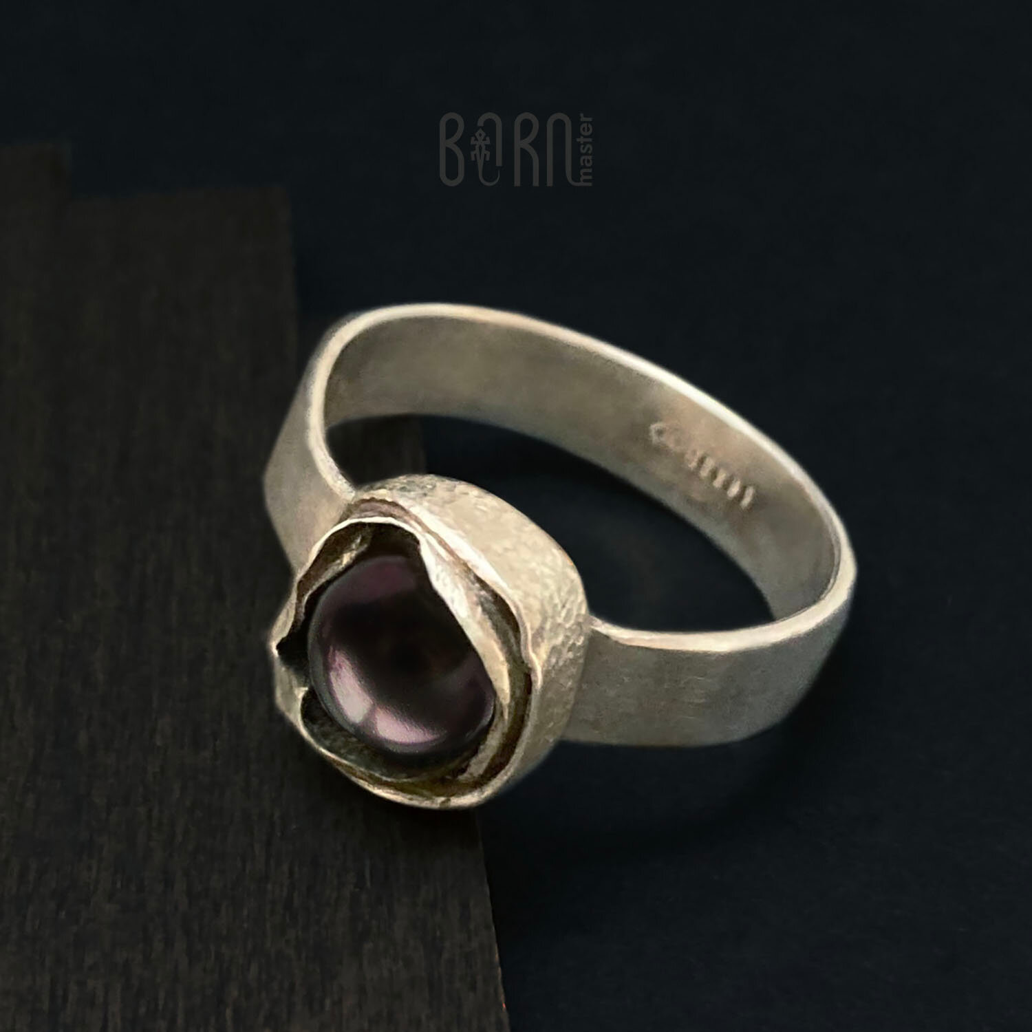 Перстень, серебро, 925 проба, жемчуг