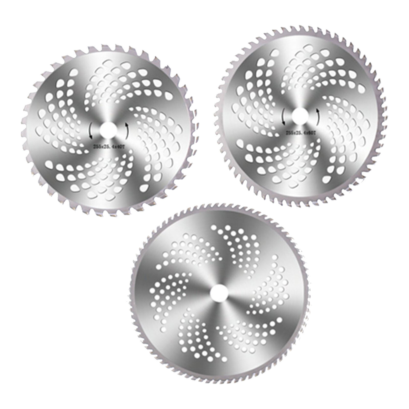 3 ПК Законодательство косилка пила лезвие 40 60 80 зубной сплав Стальная трава триммер.