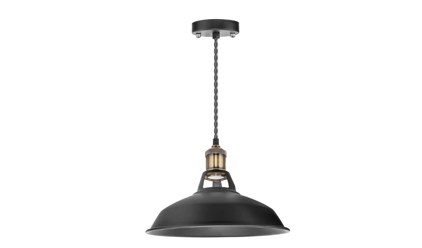 Светильник подвесной Navigator NIL-WF01-008 E27 60 Вт черный/бронза IP20 (61535)