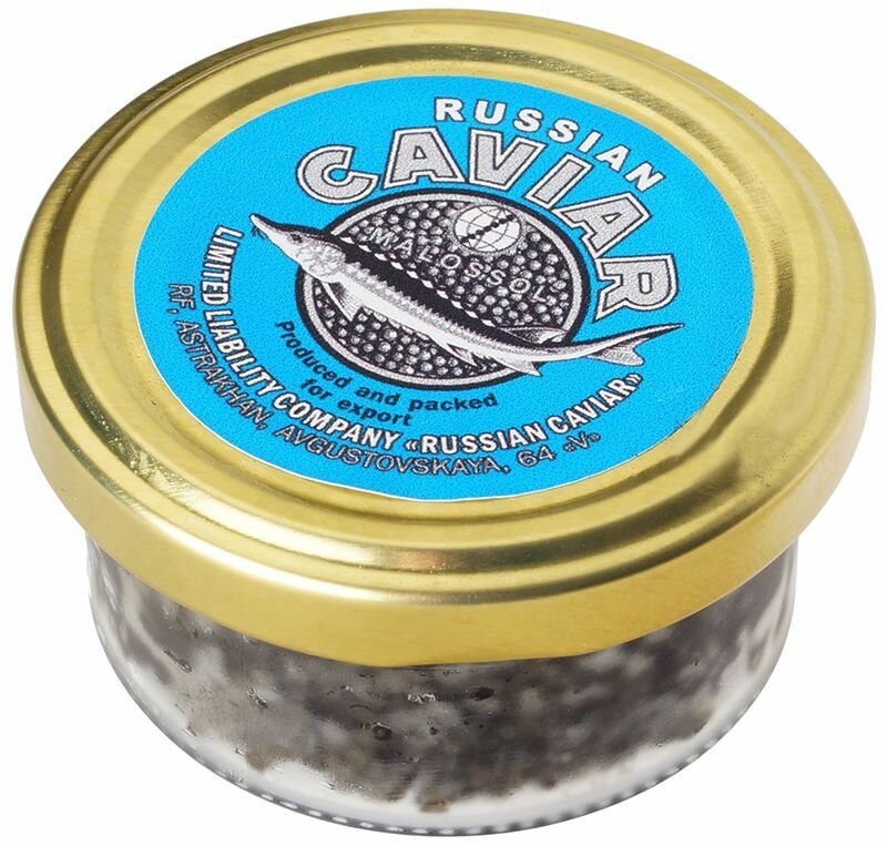 Икра черная стерляди без консервантов замороженная 50г